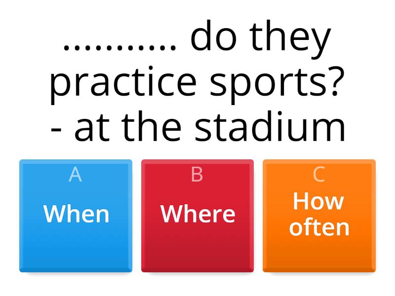 B3 L5 wh- questions - Simple present - Quiz