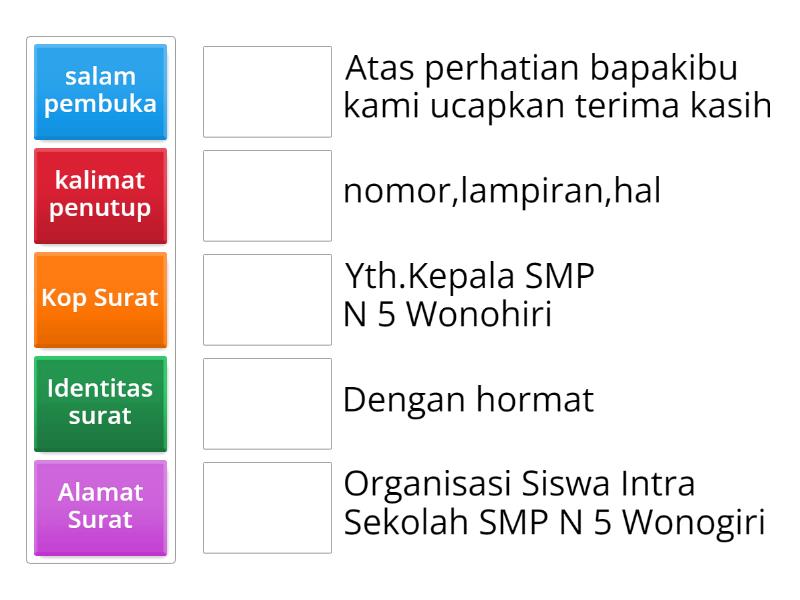 Surat Dinas - Match up