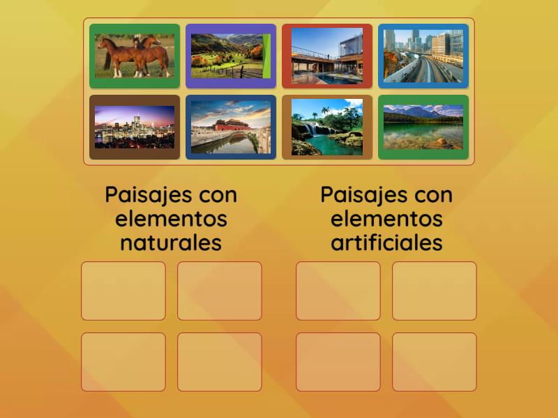 Paisajes con elementos naturales y artificiales - Organizza per gruppo