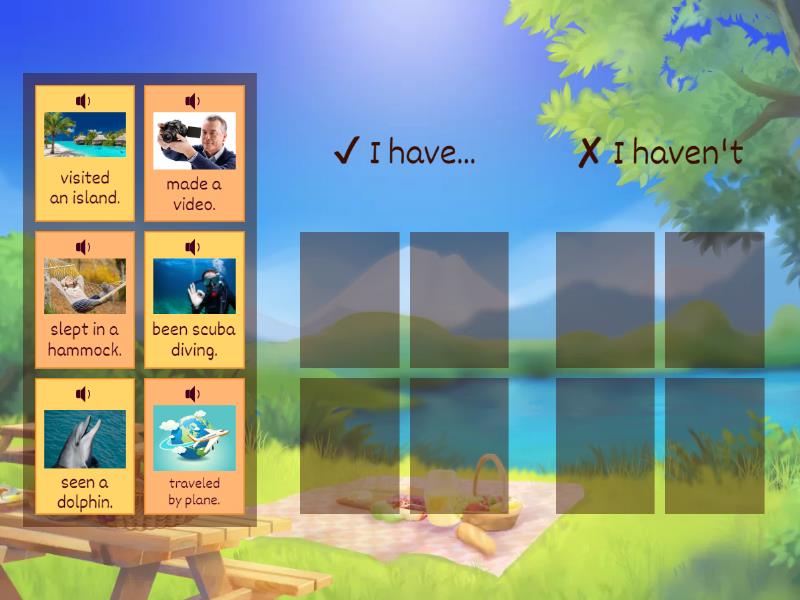 Present Perfect (Listening Activity 1) - Ordenar por grupo