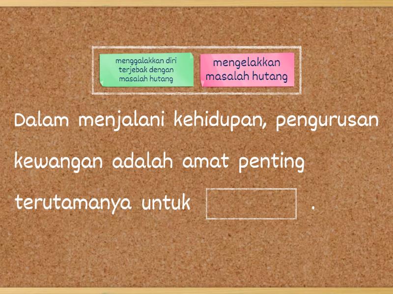 [m.s. 115] Kepentingan Perancangan Kewangan - Completa la oración