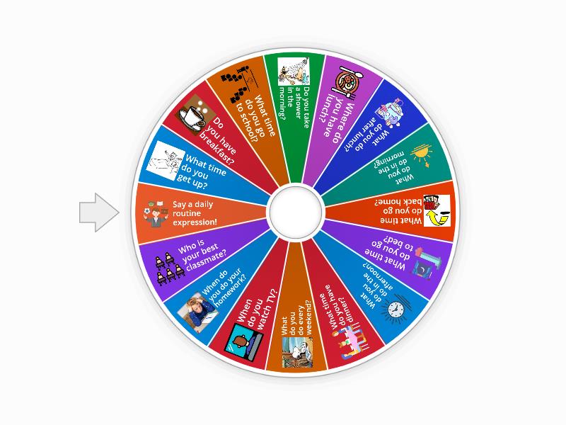 Daily Routine - Spin the wheel
