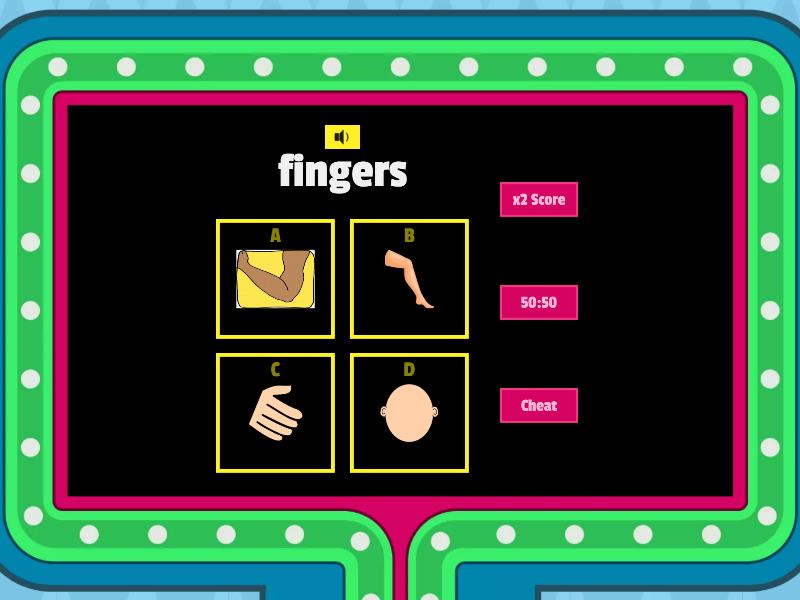 Body Parts Grade 1 2 Activity 5 Gameshow Quiz