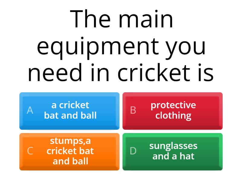 cricket definition - Quiz