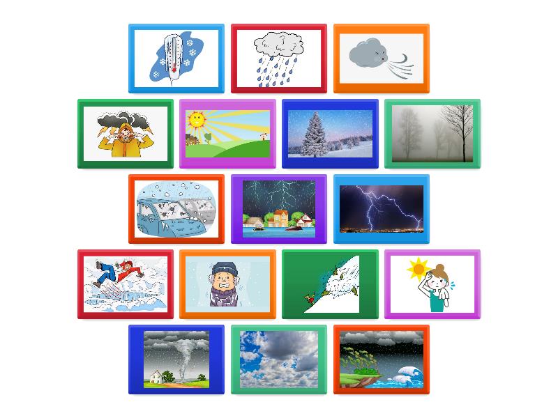 Weather and natural disasters 4th grade - Flip tiles