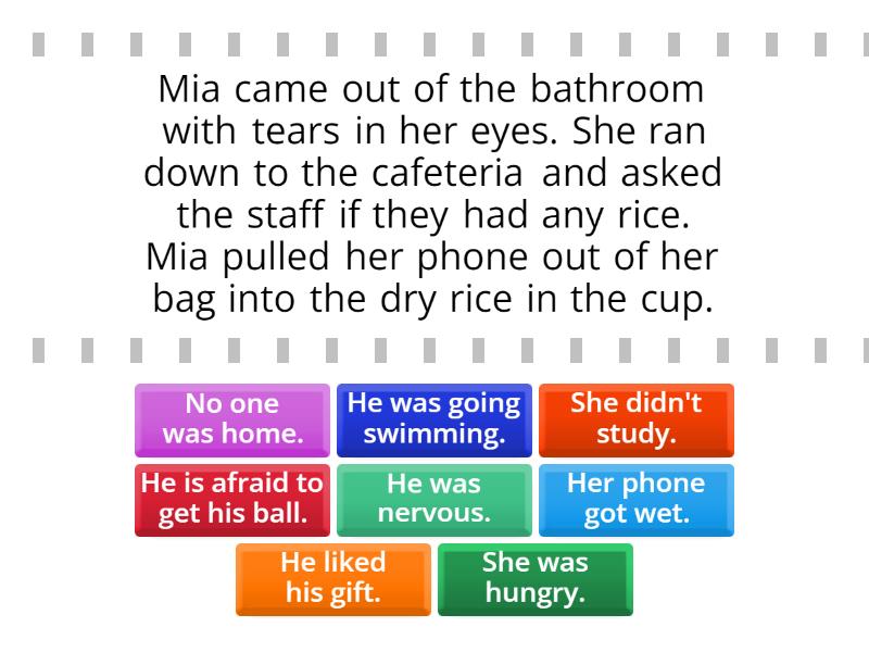 Making Inferences Matching - Find the match