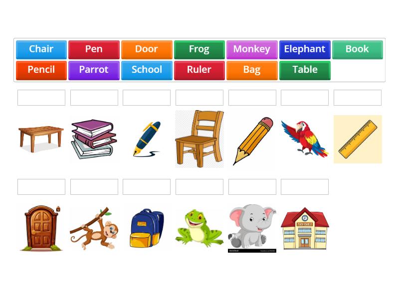 School things - Match up