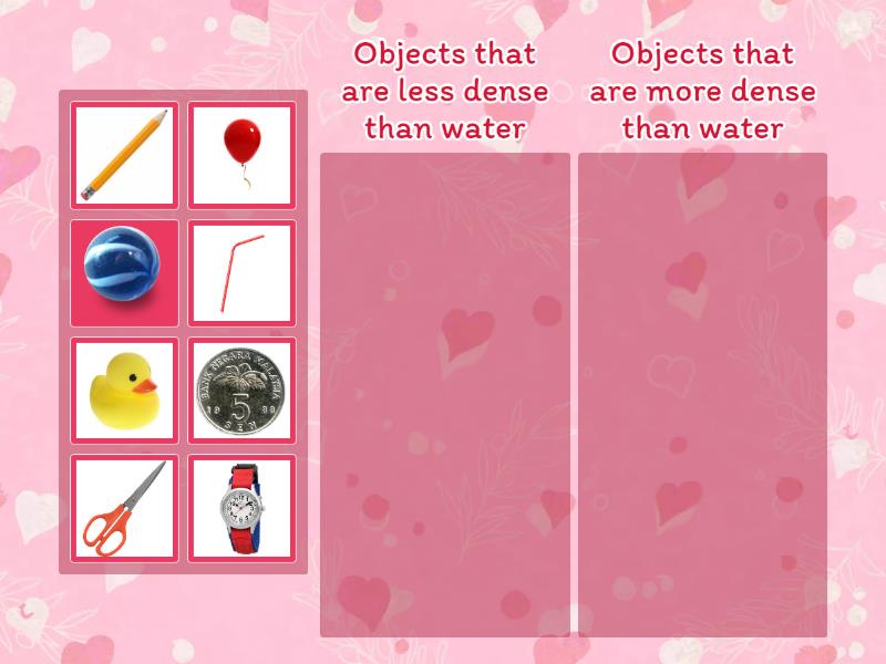 UNIT 7: Float and Sink - Categorize