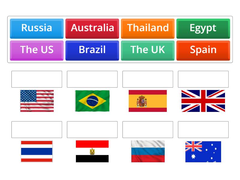 Countries game - Match up