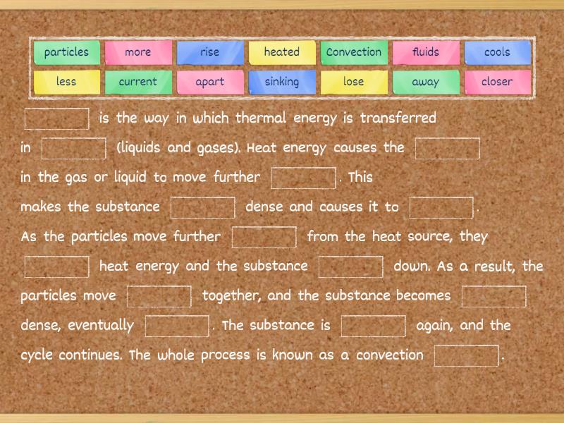 Convection Complete The Sentence