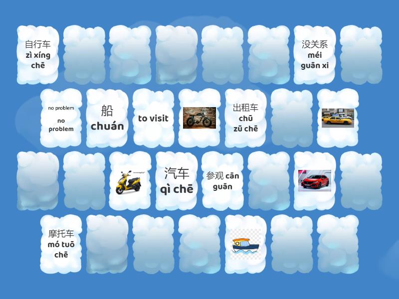 L3 Vocabulary review - Matching pairs