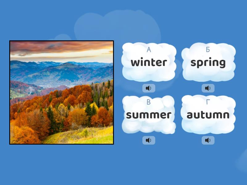 Seasons and weather - Quiz