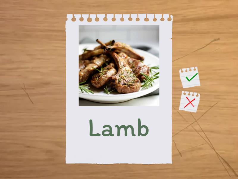 Food and cooking - Flash cards