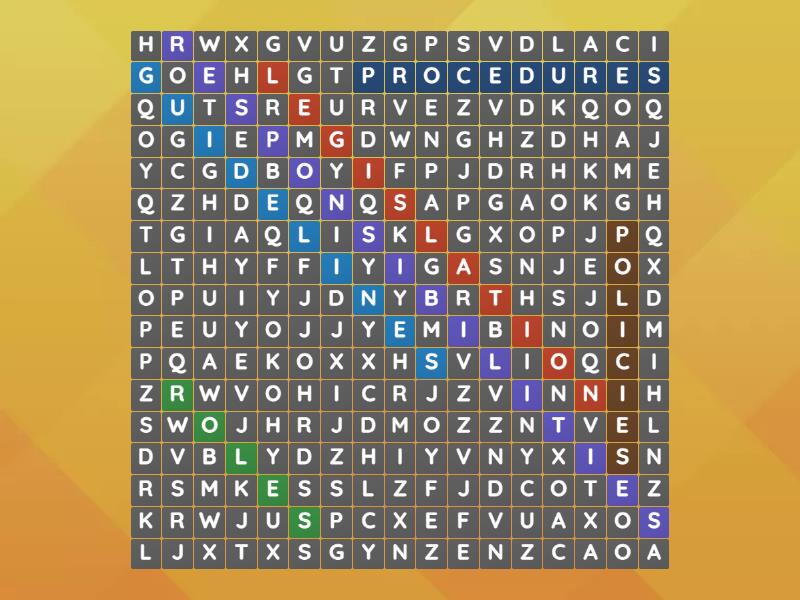 Lesson 2 Starter - Wordsearch