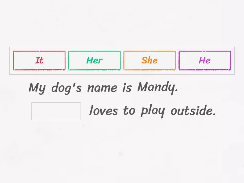 Pronouns - Missing word