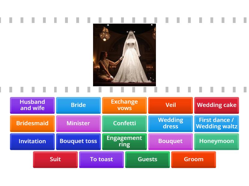 Wedding vocab - Cada oveja con su pareja