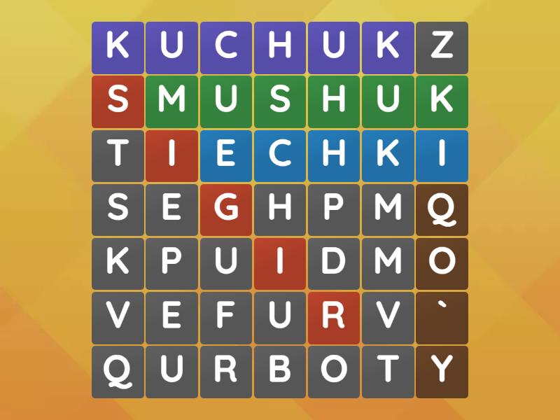 so`z topish - Wordsearch