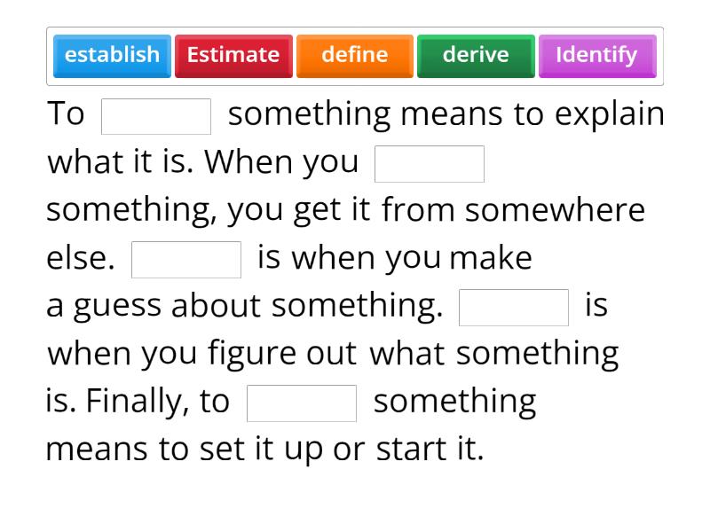 AWL 01B - Short Paragraphs - Complete the sentence