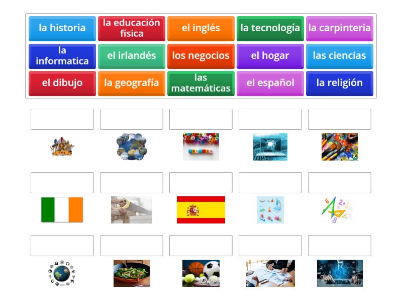 Las asignaturas - Match up