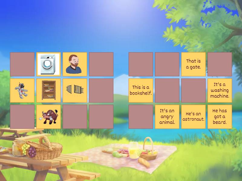 TE school secret sentences - Matching pairs