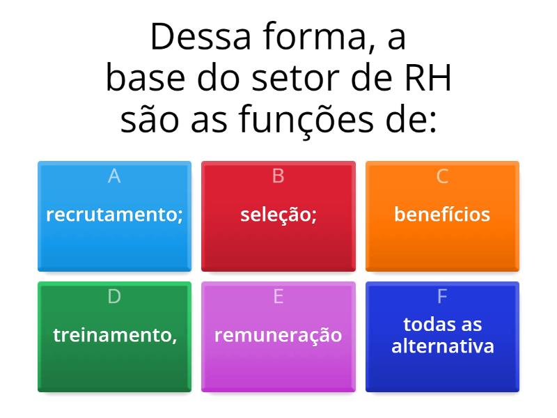 Prova de RH - 2 D - Cuestionario