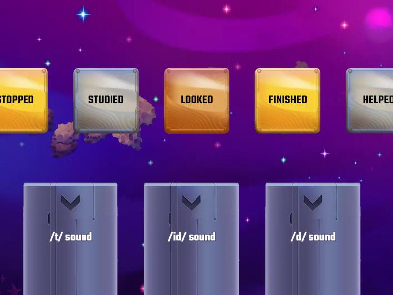 Regular verbs in the past (-ed sound) - Speed sorting