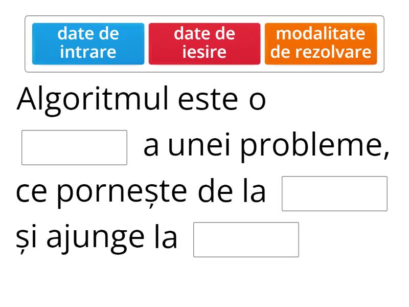 Algoritmul - teorie - Palabra perdida