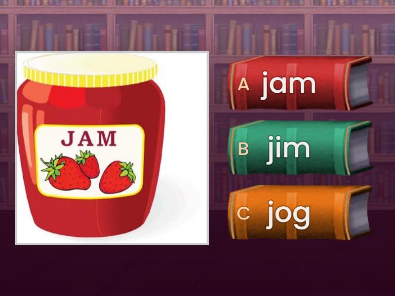 Letter J vocabulary - Quiz