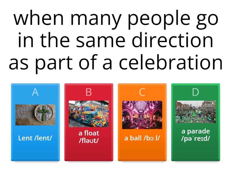 Carnival vocabulary - Quiz