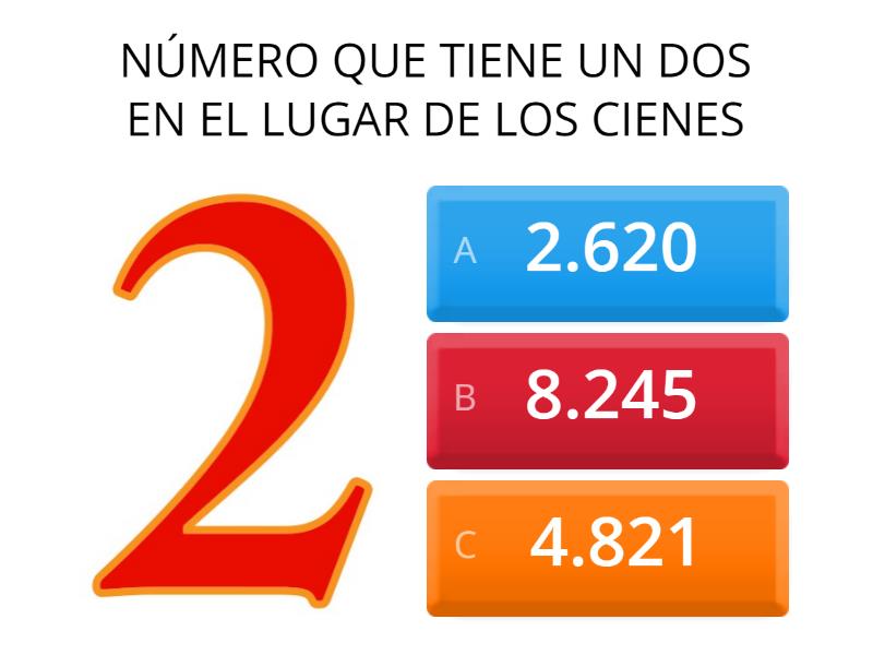 VALOR POSICIONAL , UNOS, DIECES, CIENES Y MILES - Quiz