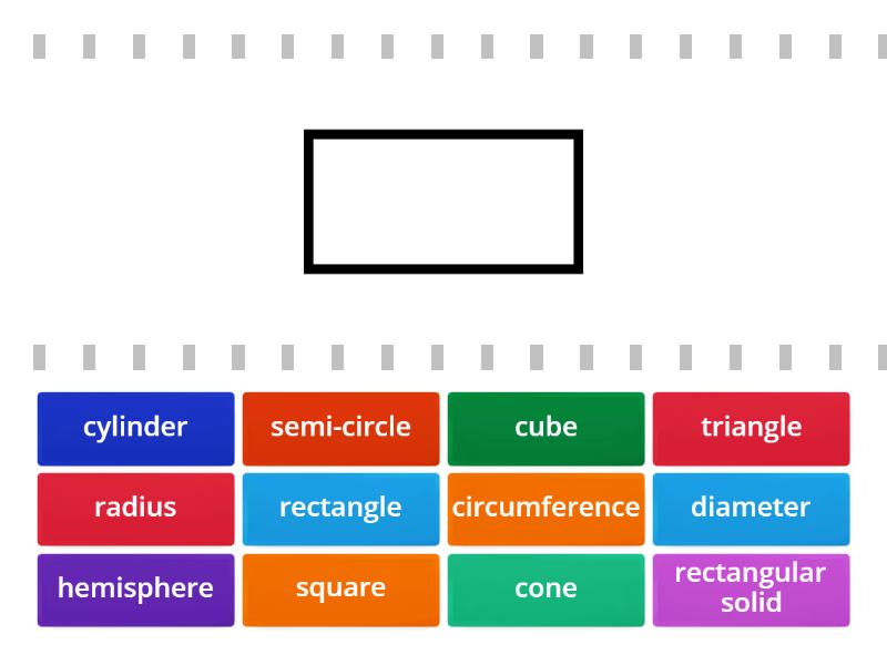 Shapes and Dimensions - Find the match