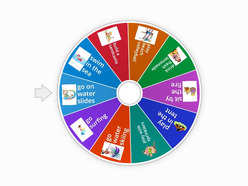 Summer Activities - Spin the wheel