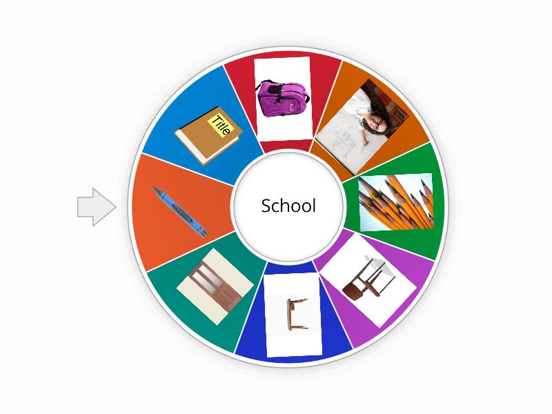 School objects Wheel - Spin the wheel