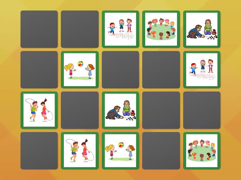 Traditional games in Malta - Matching pairs