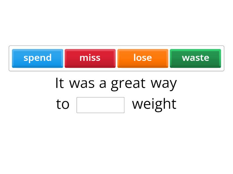 VOCABULARY IN TESTS MIX PRACTICE - Complete the sentence