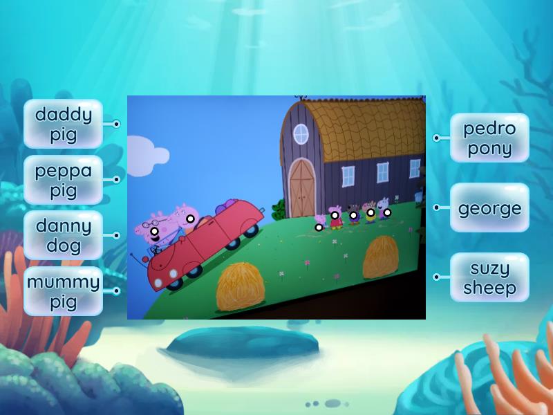 peppa pig and friends - Labelled diagram