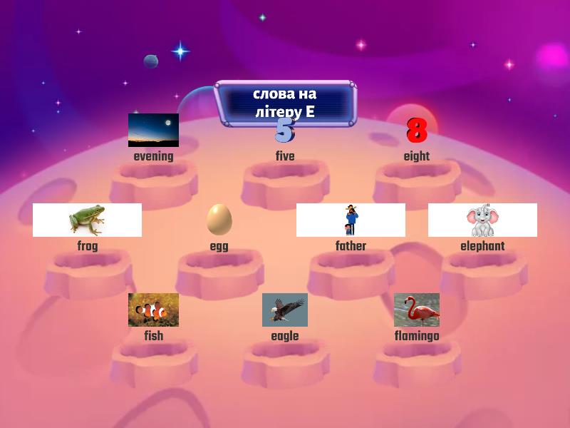 e words - Whack-a-mole