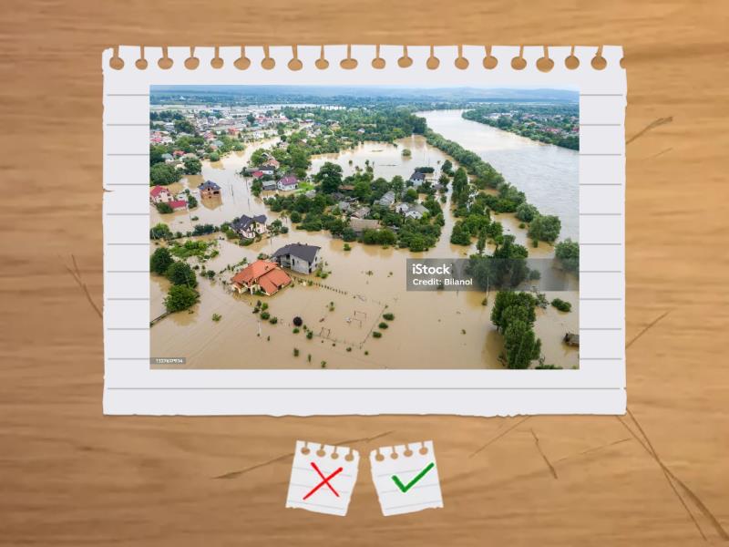 Natural Disasters - Flash cards
