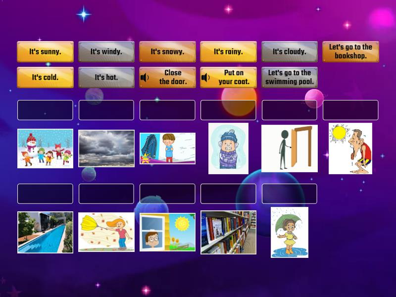 unit 8- Weather - Match up