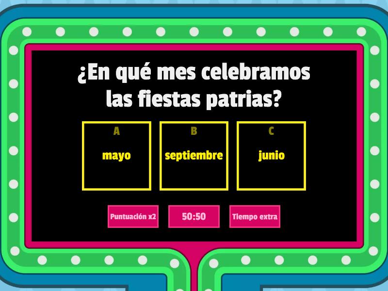 Los meses del año - Gameshow quiz