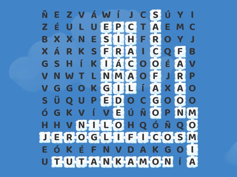 SOPA DE LETRAS EGIPTO - Wordsearch
