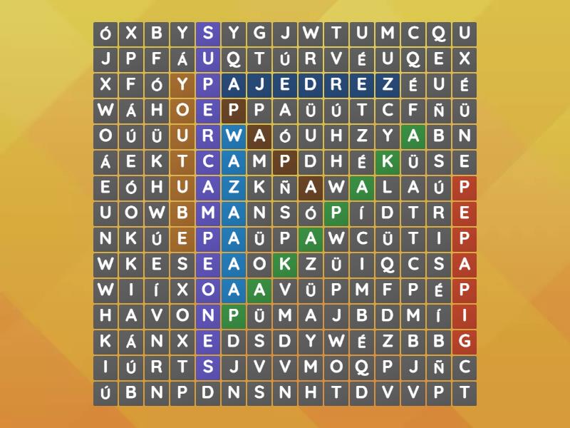 palabras random - Wordsearch