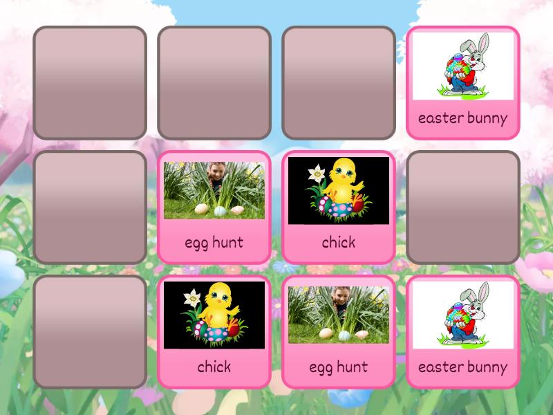 Easter matching-pairs - Parejas