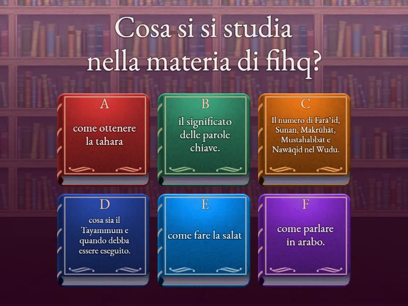 Ripasso Fiqh Livello 2 - Quiz