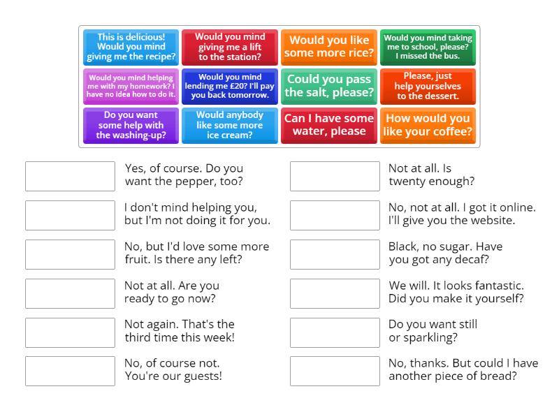 Everyday English U4 Headway Pre-intermediate - Match up