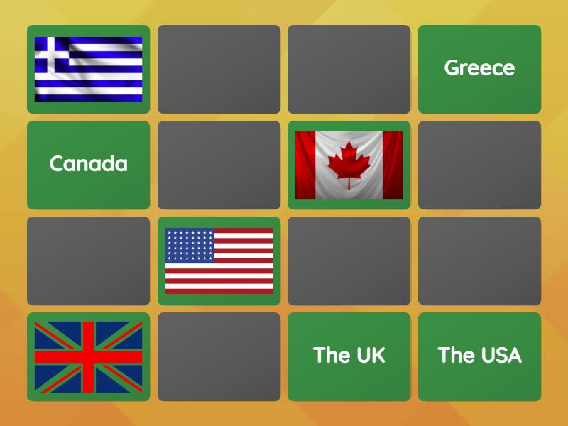 The Amazing Race matching game - Matching pairs