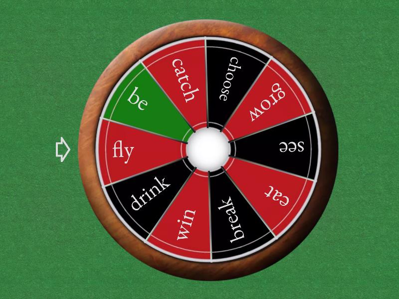 irregular verbs 5e - Spin the wheel