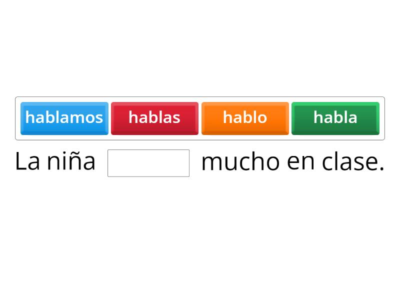 Conjuga los verbos. - Complete the sentence
