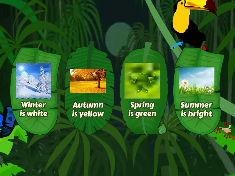 spring is green poem - Flip tiles