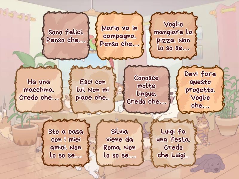 Congiuntivo presente (prattica) - Flip tiles